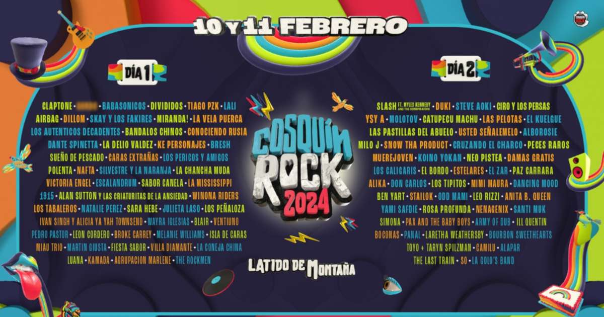 Cosquin Rock 2024: dónde ver en vivo el festival por streaming oficial