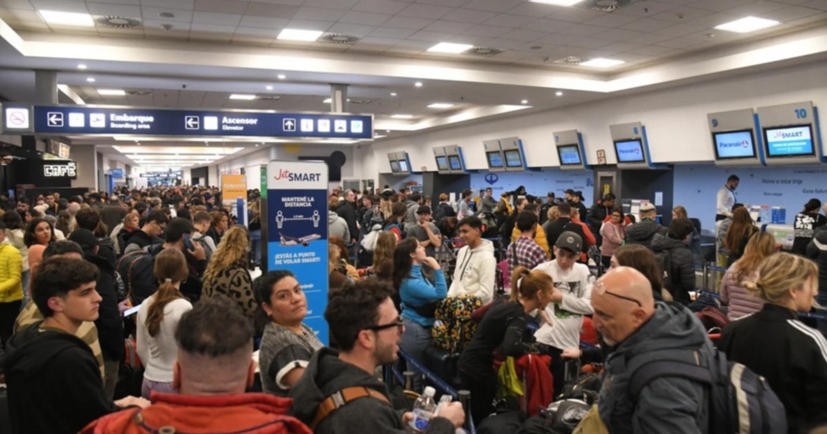 Caos En Aeroparque Y Ezeiza Vuelos Cancelados Y Demorados Por Una